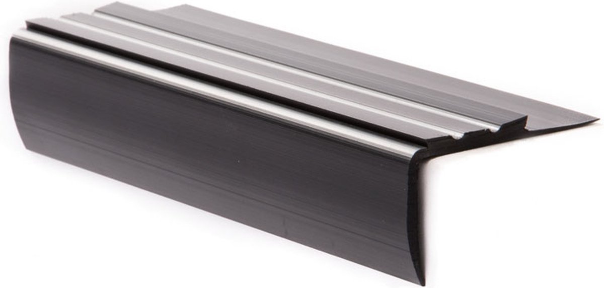 Trapneusprofiel pvc - Zwart - 1500 x 51 x 27 mm - 5 stuks | bol.com