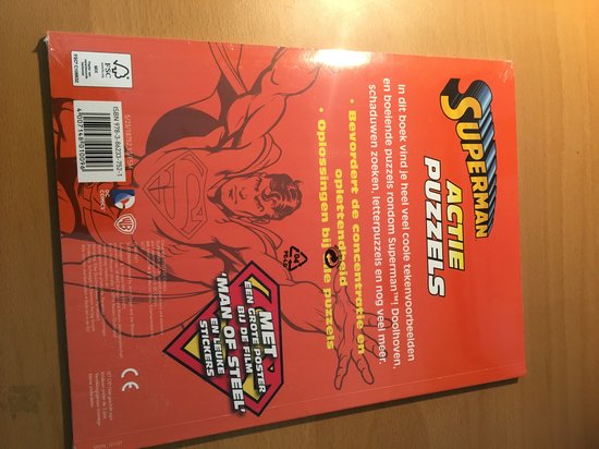 Superman Actie puzzel met 'Man of Steel' stickers | 9783862337521 ...