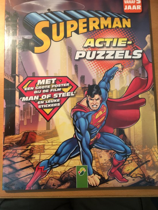 Superman Actie puzzel met 'Man of Steel' stickers | 9783862337521 ...