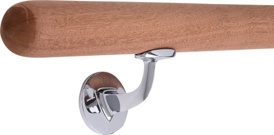 Houten trapleuning rond Ø 38mm - Mahonie - 150cm | bol.com
