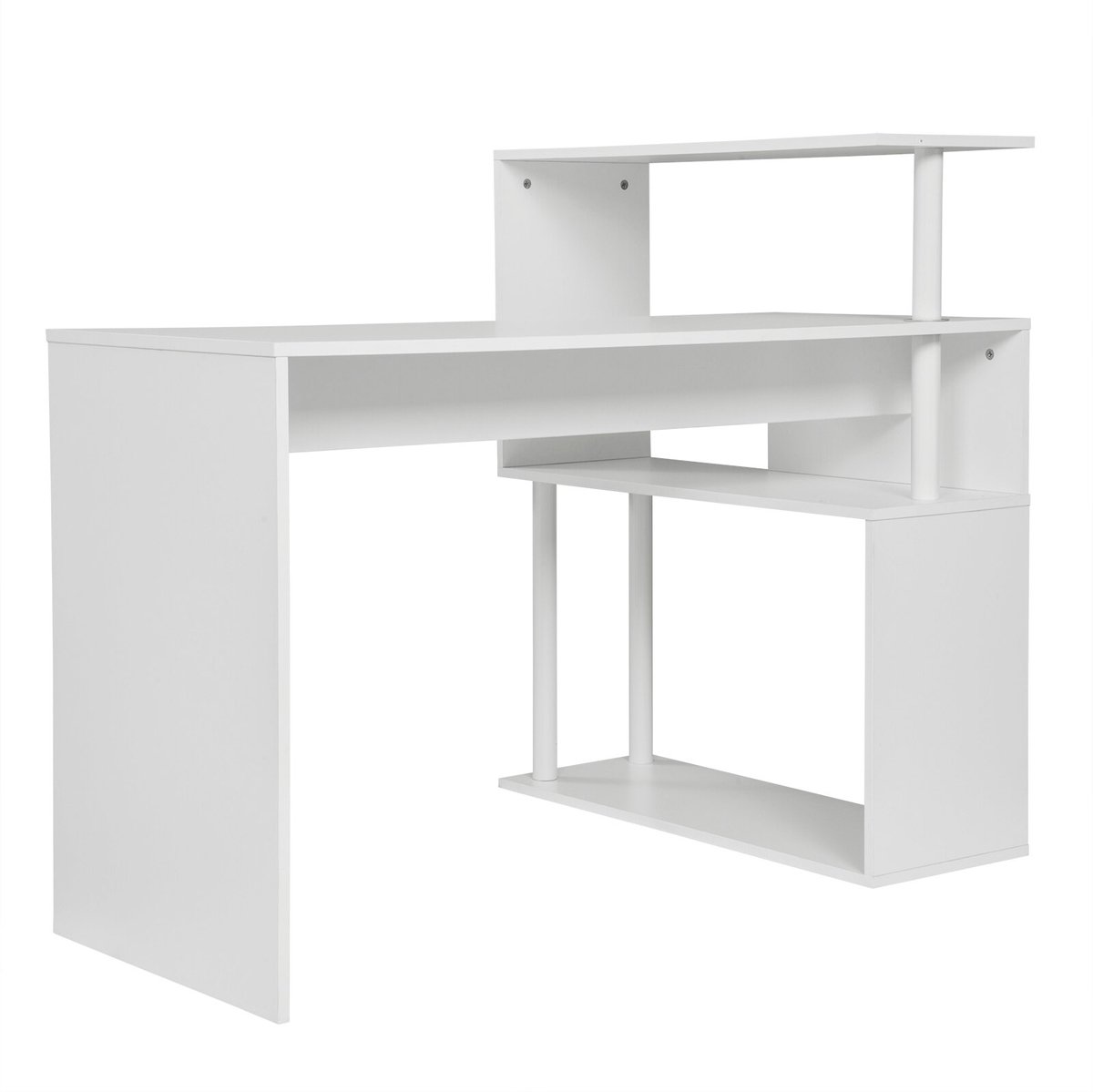 Bureau d'ordinateur - Bois - Table pour PC portable de Office - Avec ...