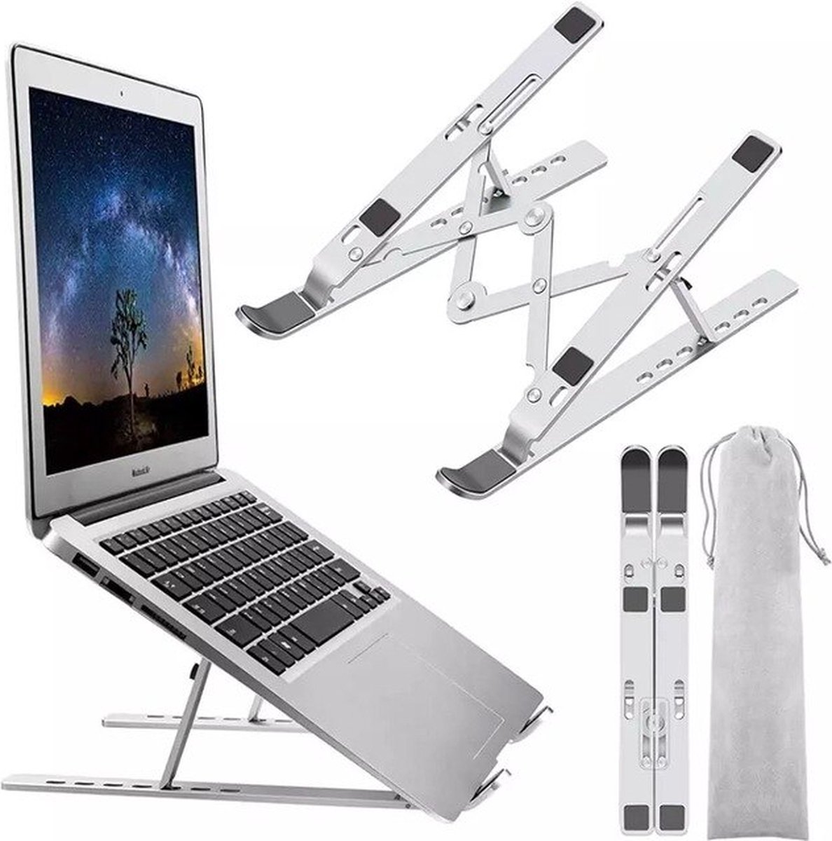 Support pour ordinateur portable - Support réglable à plusieurs angles ...