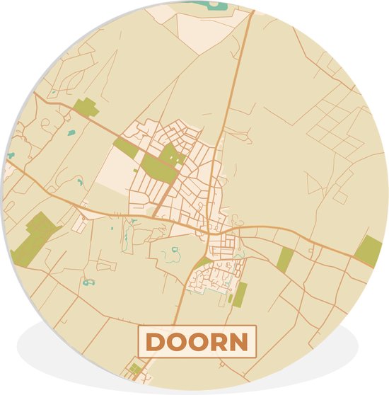 Wall Circle - Wall Circle Indoor - City Map - Doorn - Map - Map - ⌀ 90 ...
