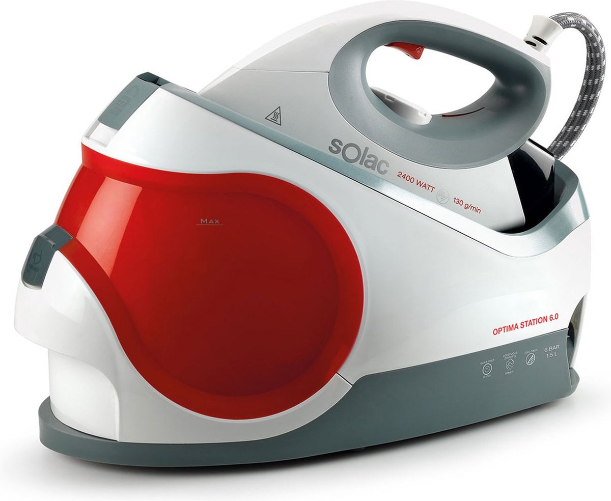 SOLAC Optima Station 6.0-CPP6000 Compact strijkstation - 2400 W - 6 bar ...