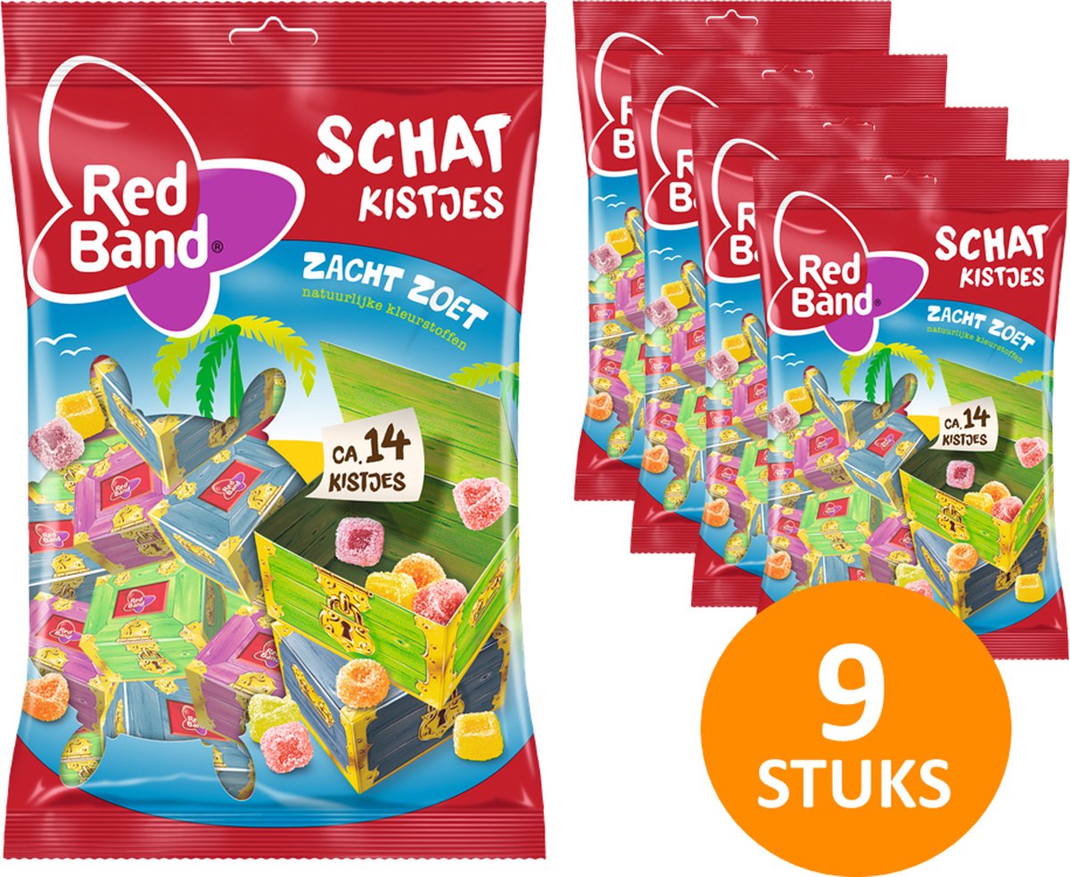 Red Band Schatkistjes 9 zakken à 228g Uitdeel Snoep - Zacht Snoep ...