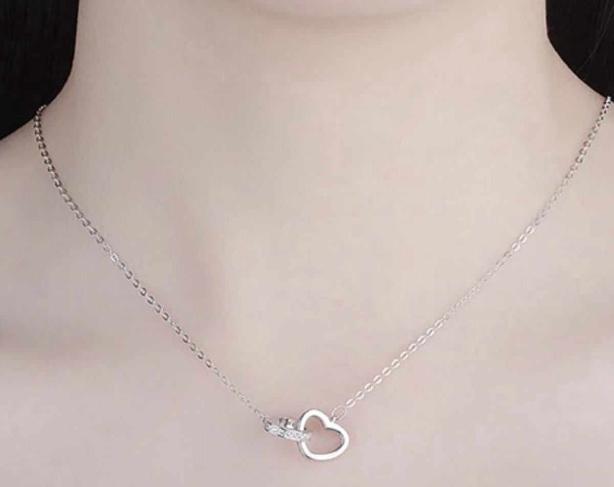 Ketting dames | ketting dames zilver 925 | ketting dames met hart ...