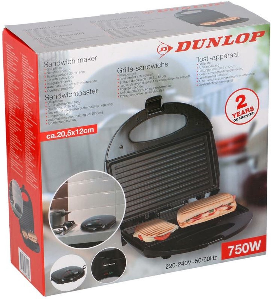 TOSTI-APPARAAT ZWART 750W | bol.com