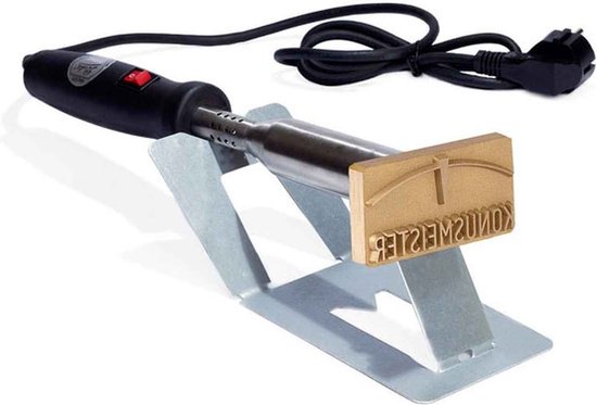 Posta Perma | elektrisch stempel | 70x40mm-300 Watt-Messing-E/F-stekker ...