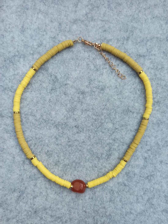 Nosy Two | Surf ketting geel | Surfers ketting | Surf choker | Surf ...