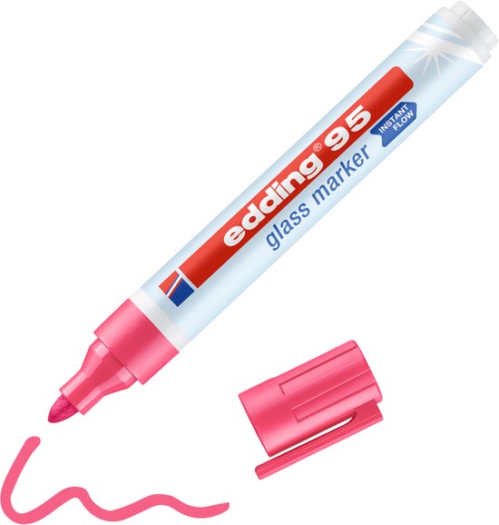 Edding 95 glasmarker roze | bol.com