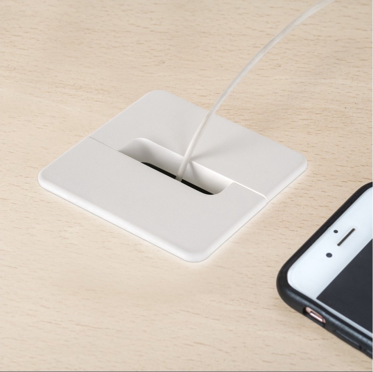 Eleganca kabeldoorvoer – kabelgat voor bureau – kabeldoorvoer aluminium ...