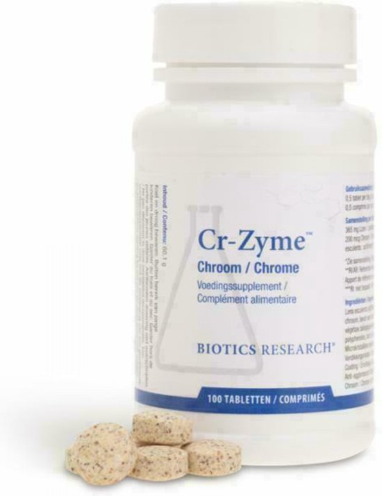 Biotics Cr Zyme Chroom 200Mg 100TB | bol