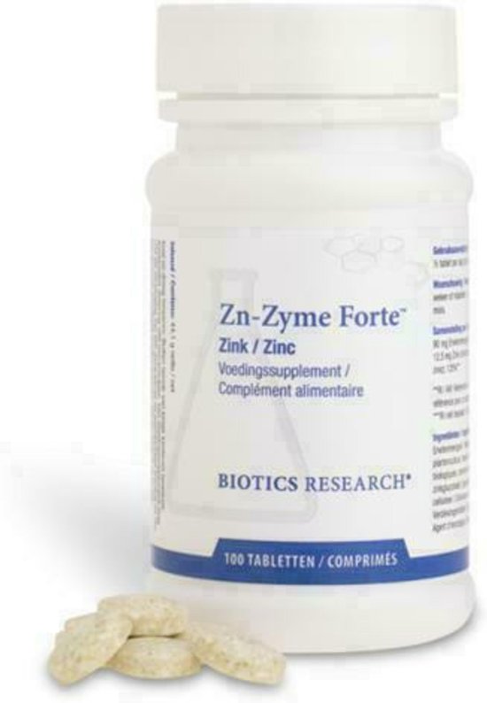 Biotics Research Zn-Zyme Forte - 100 tabletten | bol.com