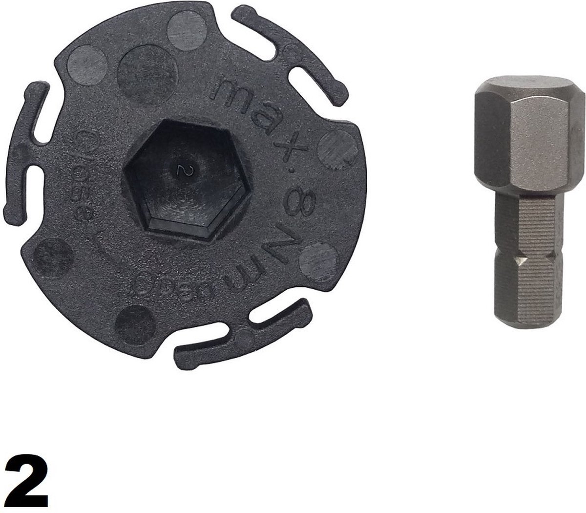 Kunststof carterplug sleutel set voor het vakkundig verwijderen van ...