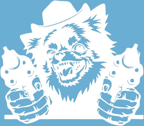 Raam - Auto sticker - Boze Hond - Dog - Gein - Grappig - Waarschuwing ...