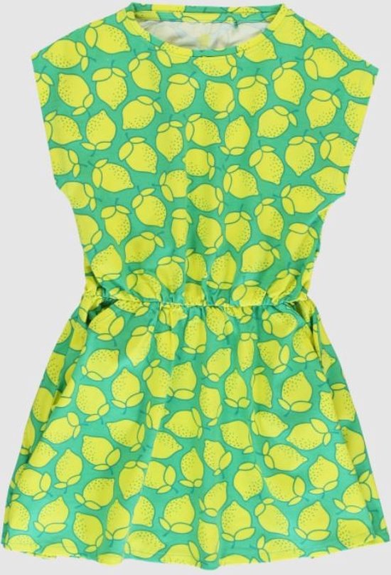 LEMON BERET Small Girls Jurk 'Lemon' Bio Katoen | bol.com
