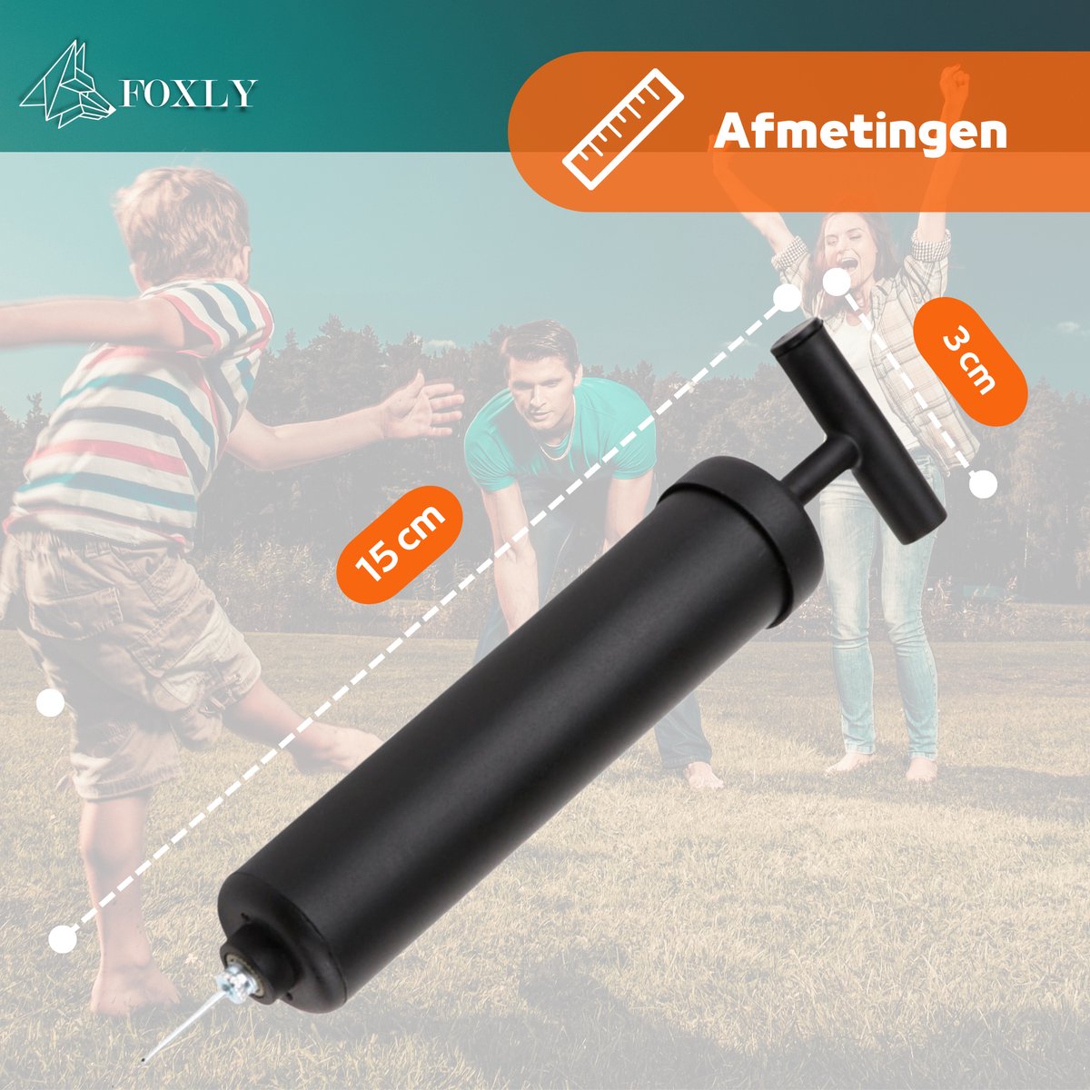 FOXLY® Ballenpomp met Extra Naalden - Voetbalpomp - Pomp Universeel ...