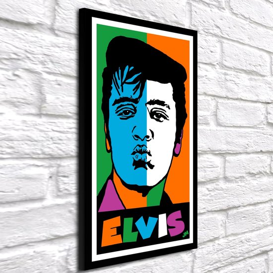 Pop Art Elvis Presley Poster in lijst - 105 x 65 cm Fotopapier Mat 180 ...