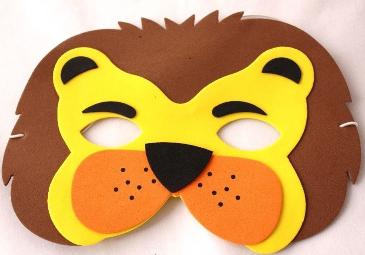 Wilde Dieren Masker | Leeuw | Aap | Panda | Giraffe | 12 Maskers | bol.com