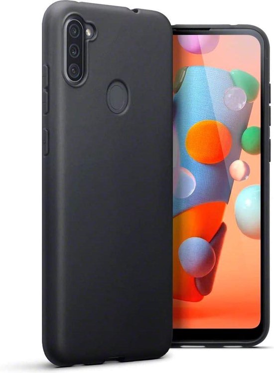 Samsung Galaxy M11 Hoesje Zwart - Siliconen Back Cover | bol.com