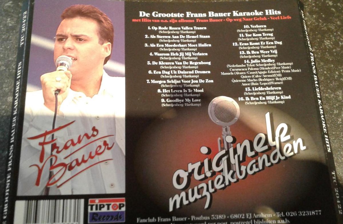 Grootste Karaoke Hits, Frans Bauer | CD (album) | Muziek | bol.com