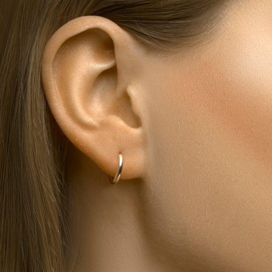 YO&NO - Oorbellen - Goud - Rond - 2mm - 11mm - Sieraden vrouw - 14k- 585 Goud | bol