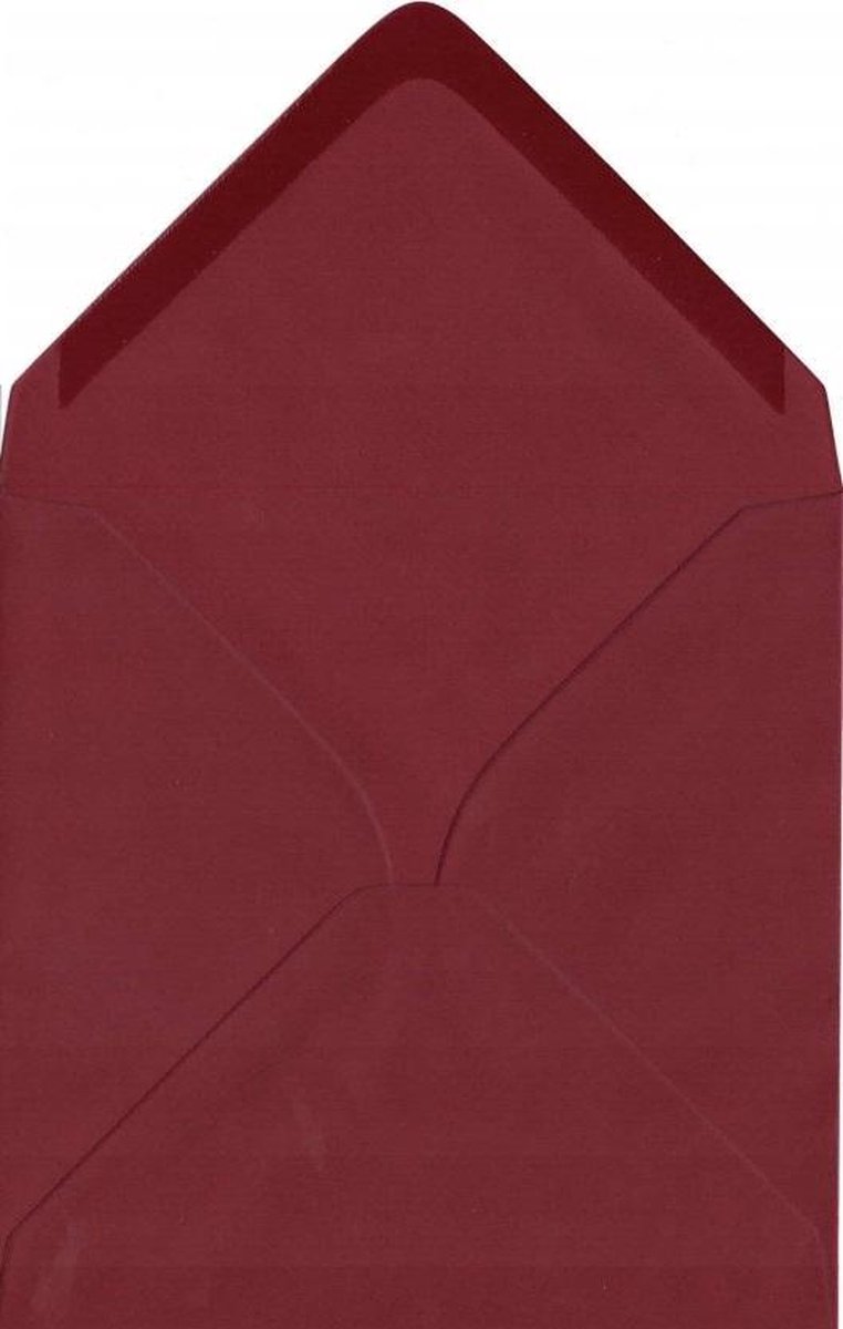 Cards & Crafts 100 Luxe vierkante enveloppen - Bordeaux - 14x14 cm ...