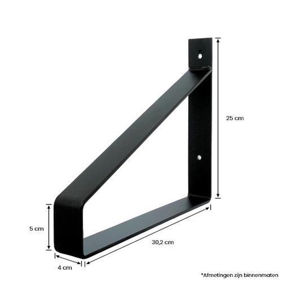 bol.com | GoudmetHout Industriële Plankdrager XL 30 cm - Per stuk ...