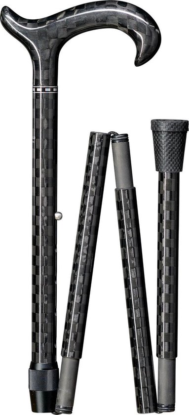Wandelstok Carbon verstelbaar 84 cm - 94 cm | bol