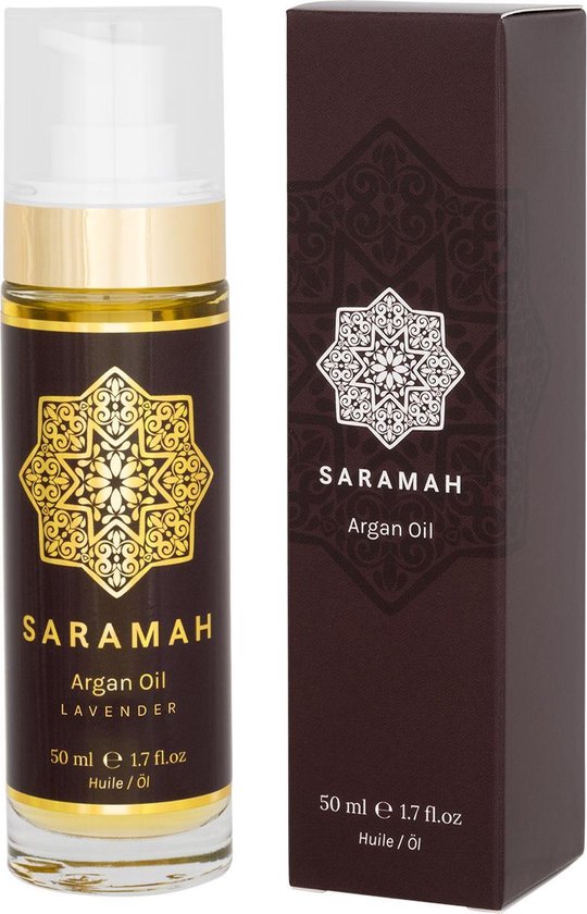 Saramah Arganolie & Lavendel - 50 ml - Voor haar, huid en gezicht - EU ...