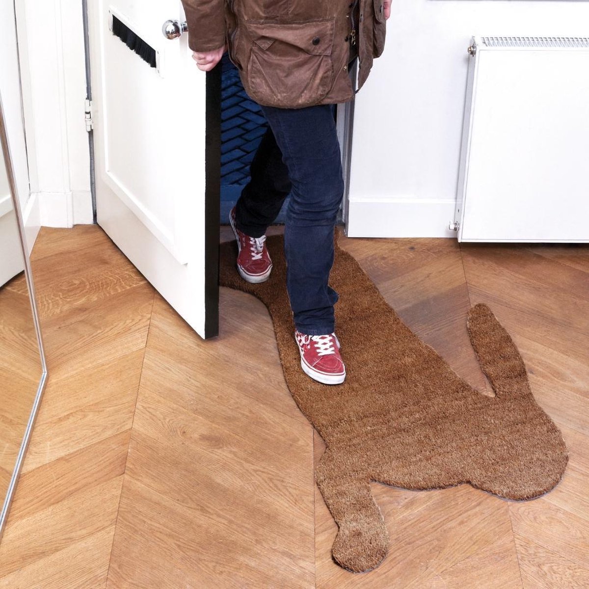 DROOG Design - Hare mat - Haas Mat - Deurmat - Bruin | bol.com