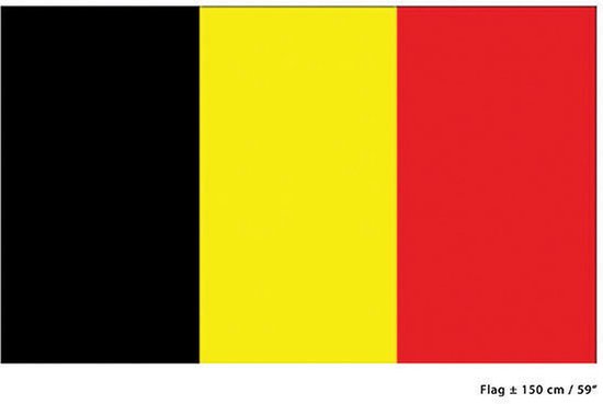 Vlag België | Belgische vlag 150x90cm | bol.com