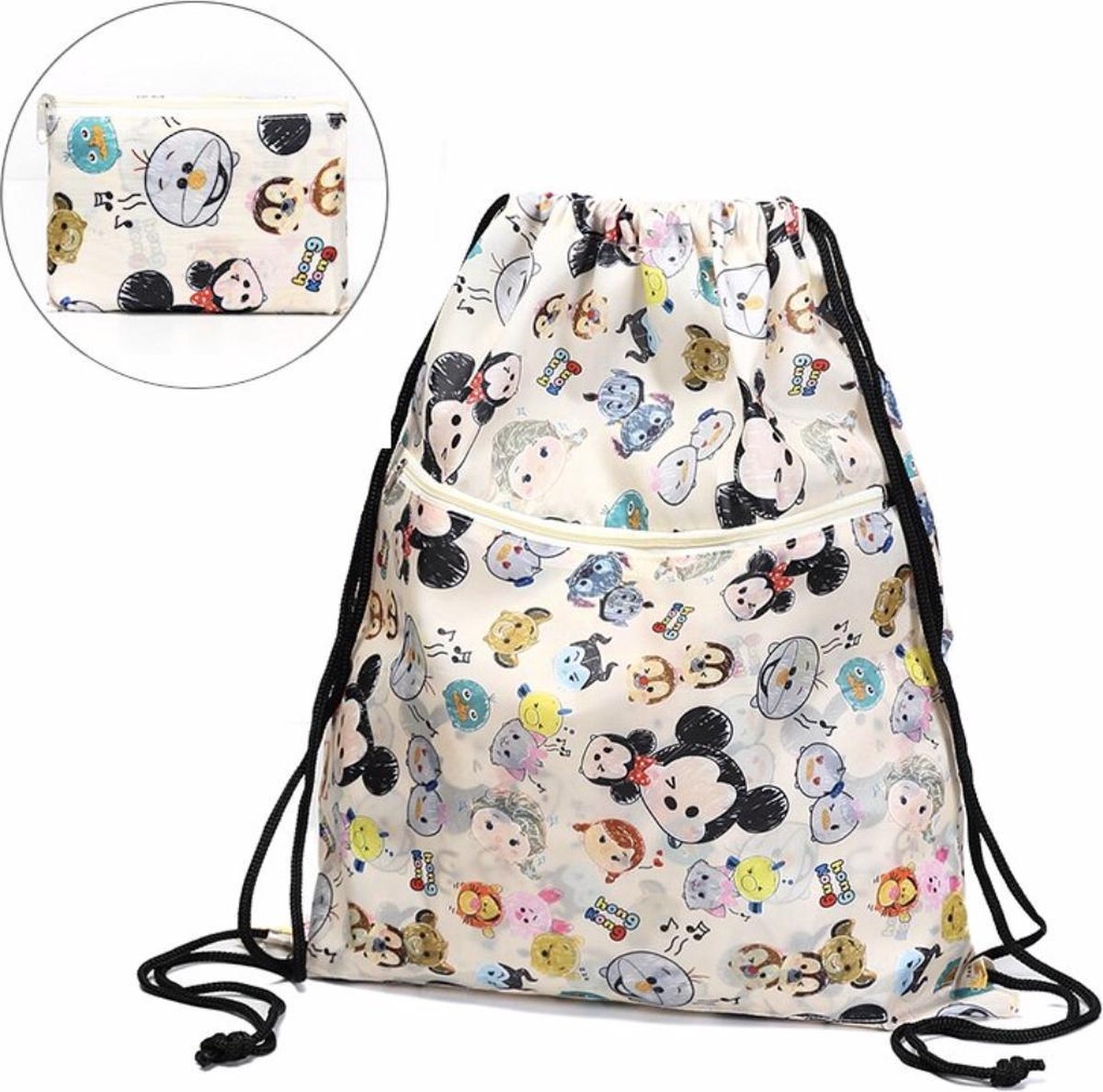 Cartoon Rugtas / Rugzak met Rijgkoord - Opvouwbare Waterdichte String ...