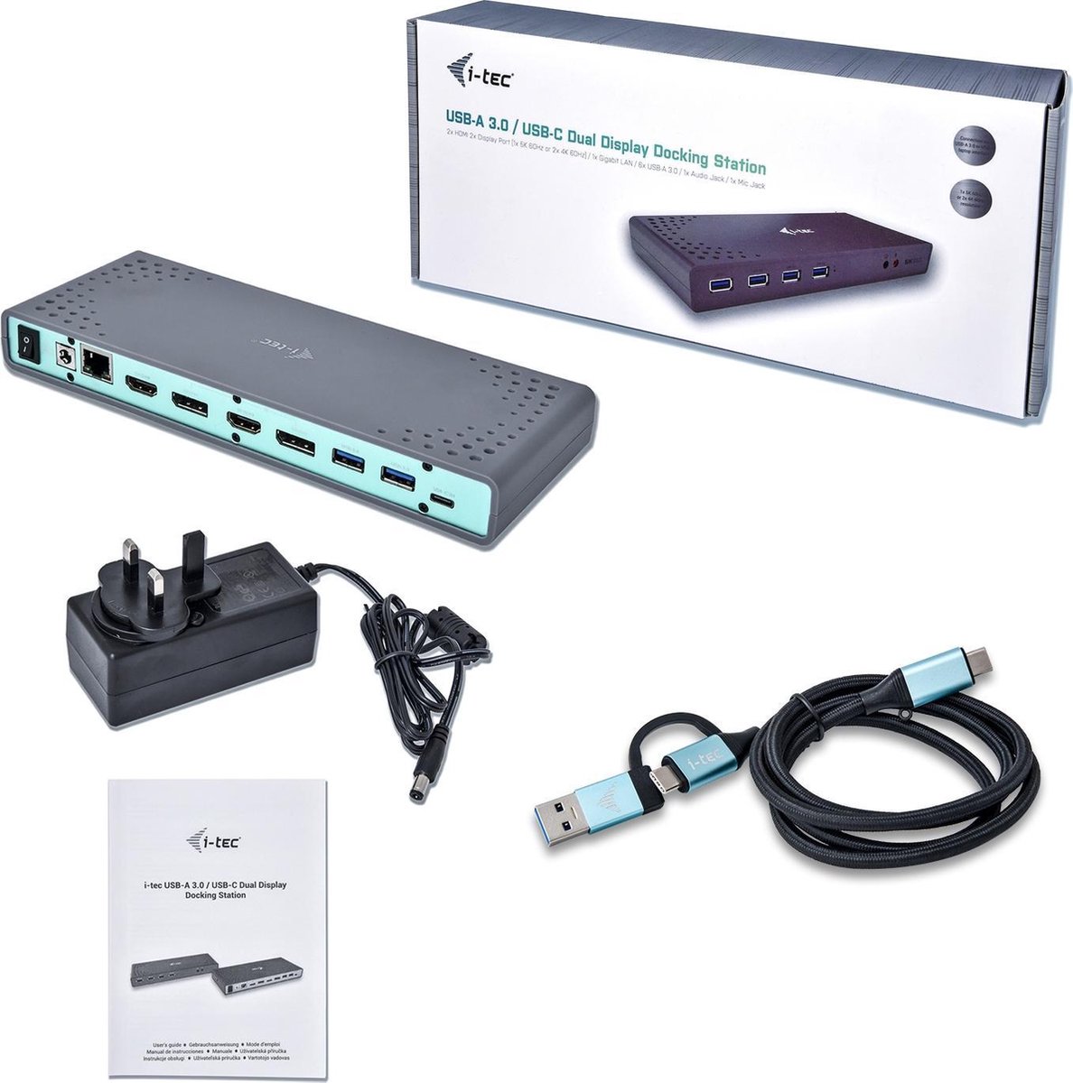 iTEC USB 3.0 / USB-C 5K Universele Dual Display Docking Station | bol.com