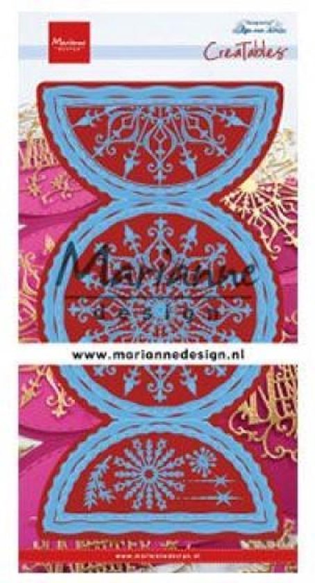 Marianne Design Creatables Snij en Embosstencil - Anja's Vouwbare Cirkel XL | bol.com