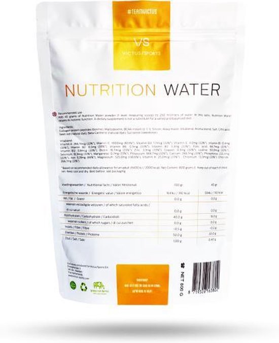 Victus/Sports - Nutrition Water - hersteldrank - supplement - SUPREME ...