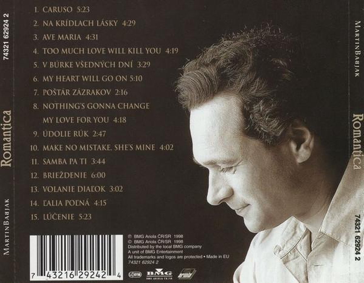 Martin Babjak - Romantica, Martin Babjak | CD (album) | Muziek | bol.com