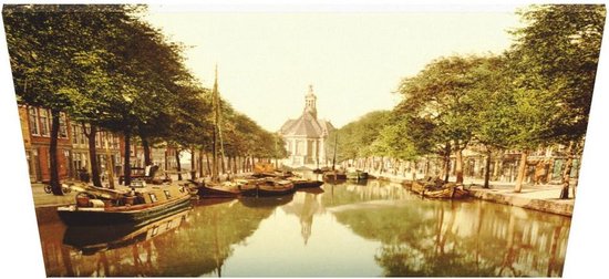 Oud Stadsgezicht Den Haag - Turfmarkt & Nieuwe Kerk - Oude Foto Print ...