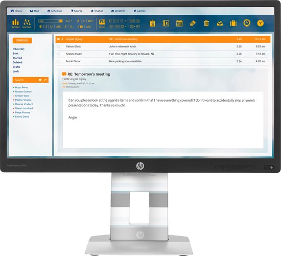 HP EliteDisplay E240 - Full HD IPS Monitor | bol