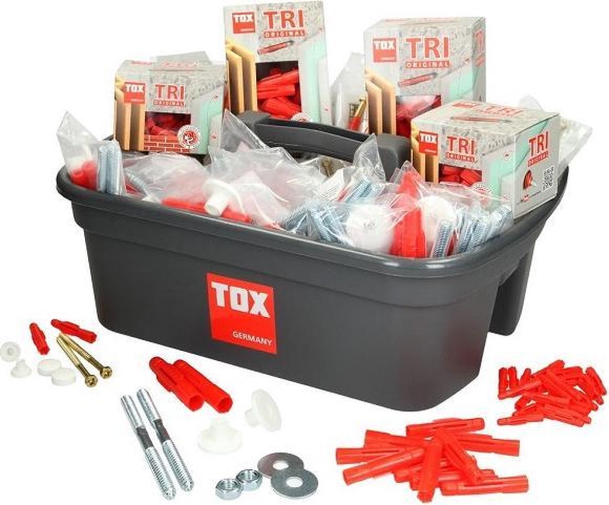TOX Box Sanitair Set Gereedschapskist 30 x 40 cm (340 Pluggen) | bol.com