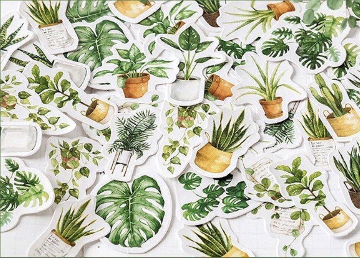 Botanica stickers - Set van 45 stuks - Botanische sticker | bol.com