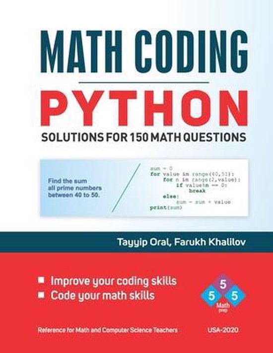 555 Math Books- Math Coding, Farukh Khalilov | 9798642359549 | Boeken | bol