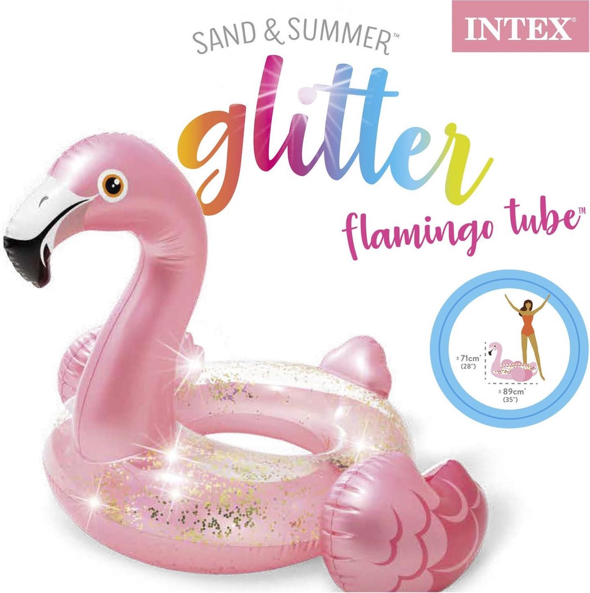 bol.com | GLITTER FLAMINGO TUBE