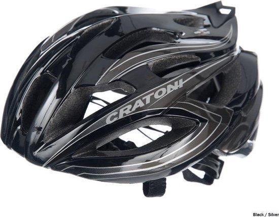 Cratoni Fietshelm C-Bolt - Zwart/zilver - S/M (53-56cm) | bol