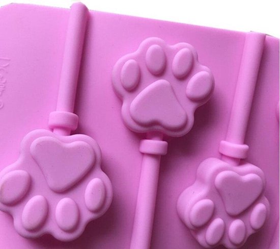 Hondenpoot lekstok - dierenpoot lolly vorm voor koek/snoep/zeep/resin ...
