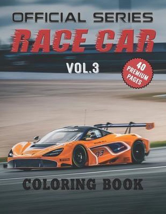 Race Car- Race Car Coloring Book Vol3, Magic Coloring Book ...