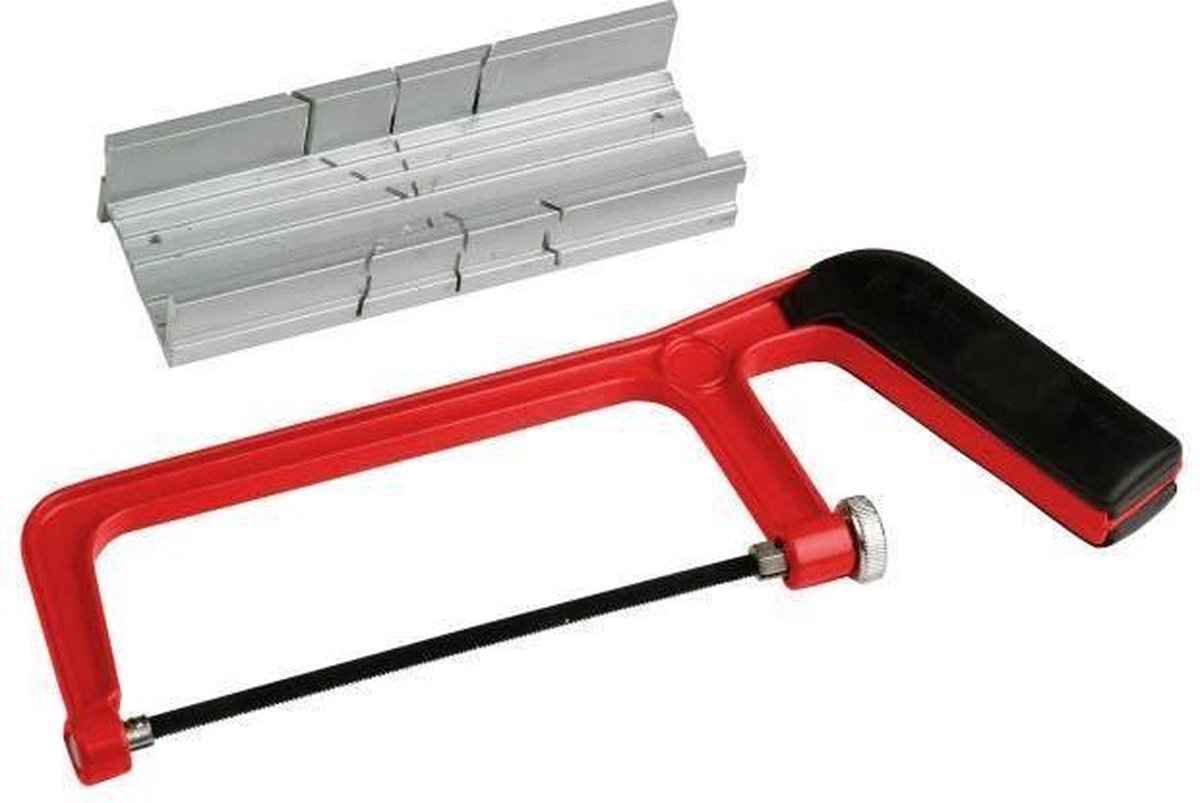 MEISTER aluminium verstekbak + mini-zaag | bol.