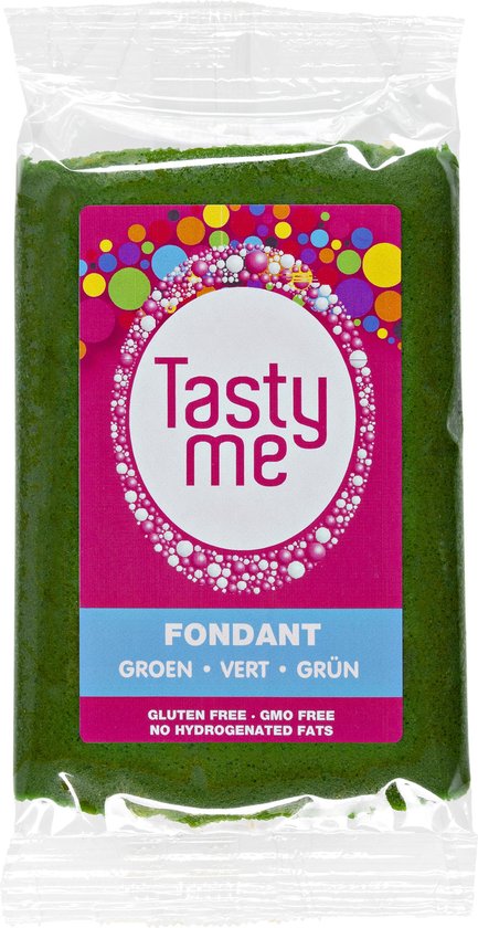 Tasty Me Rolfondant Donkergroen -200gr- | bol
