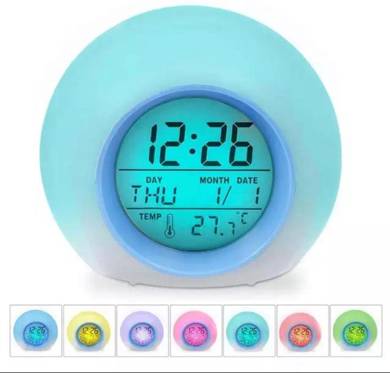 Wekker Digitaal - Multifunctionele Wekker Voor Kinderen - Wekker Met ...