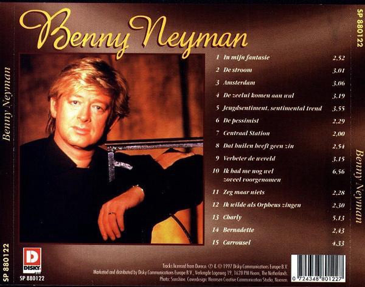 Benny Neyman - Benny Neyman, Benny Neyman | CD (album) | Muziek | bol.com